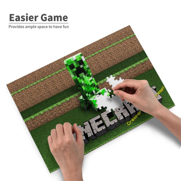 Minecraft Creeper Board Jigsaw Puzzles Baby Toys 300 Pieces Puzzle ...