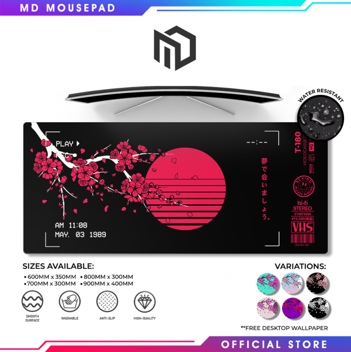 MD Mousepad | Sakura Dreamwave | Extended Mousepad | Large Gaming Long ...