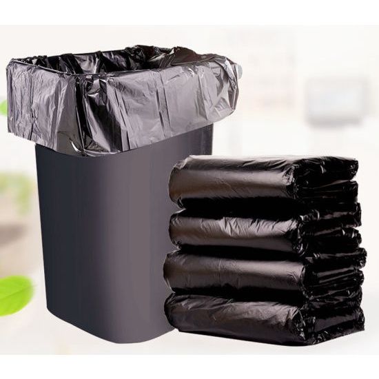Large Disposable Thick Black Plastic Trash Bag Garbage Bag Basurahan ...