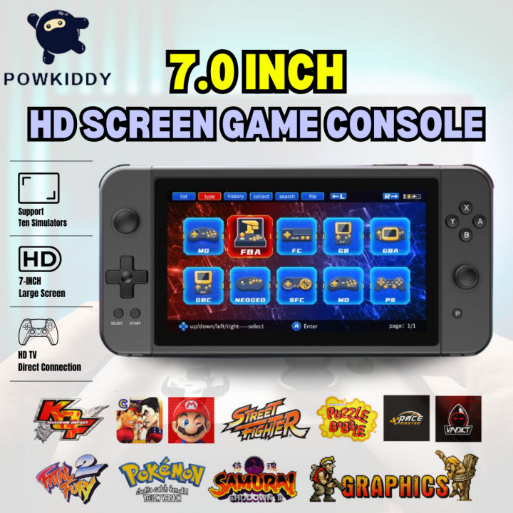 POWKIDDY X70 Handheld Game console 7 inch HD Screen Retro Game Cheap ...
