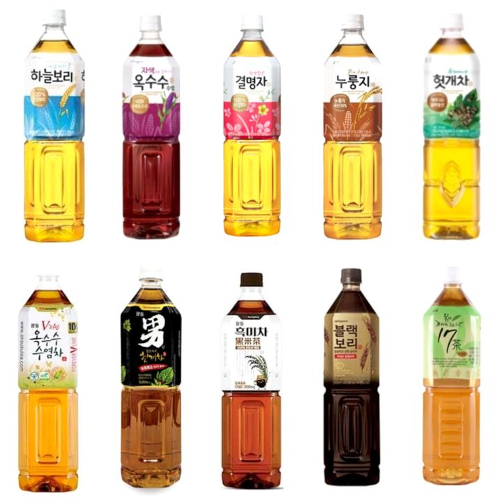 KOREAN TEA 1.5L DIFFERENT FLAVORS : BARLEY / CORN / GINSENG /RAISIN ...