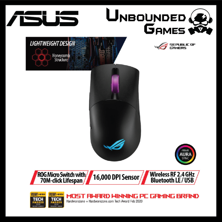 ASUS MOUSE ROG KERIS WIRELESS P513, Optical sensor, Lightweight FPS ...