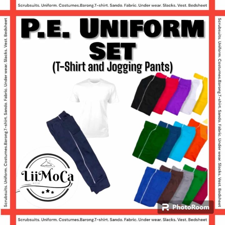 1LLIIMOCA'S P.E. UNIFORM FOR SCHOOL/ DEPED SCHOOL PE UNIFORM/T-SHIRT ...