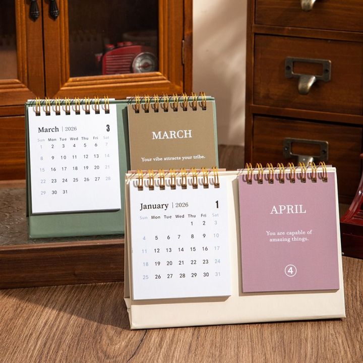 FONESH Double Sides 2026 Calendar Spiral Binding Minimalist Design ...