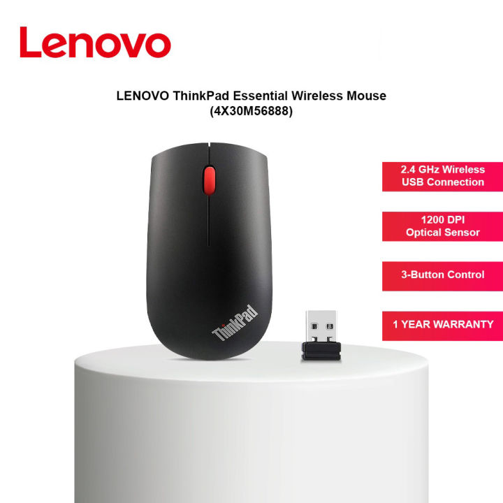 Lenovo ThinkPad Essential Wireless Mouse (4X30M56888) | Lazada