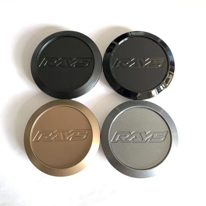 4pcs 64mm RAYS Car Wheel Center Caps Red Logo Fit for Rays Volk Racing ...