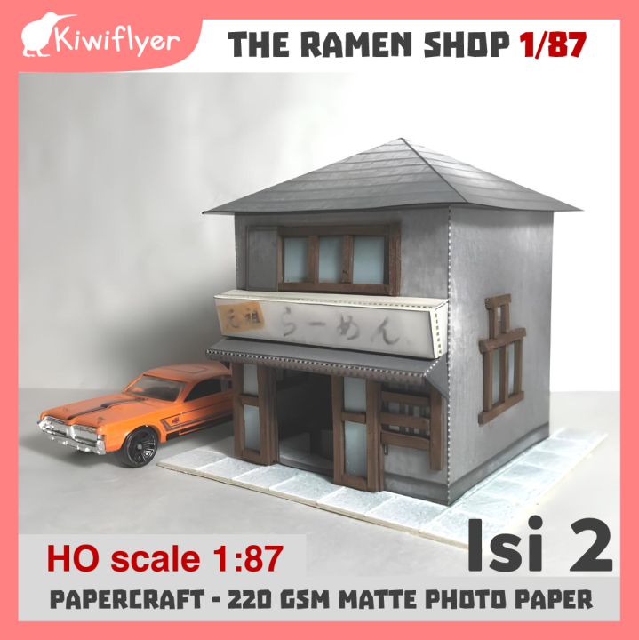 Papercraft Diorama - Toko Ramen - HO Scale 1/87 - by Brother | Lazada ...