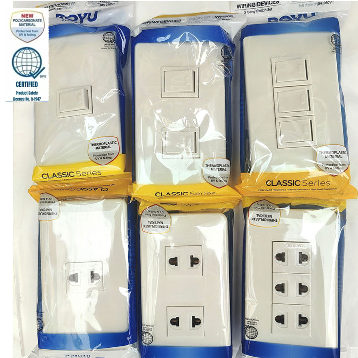 ROYU Wiring Devices Classic Witches and Classic Series Outlet 1Gang ...