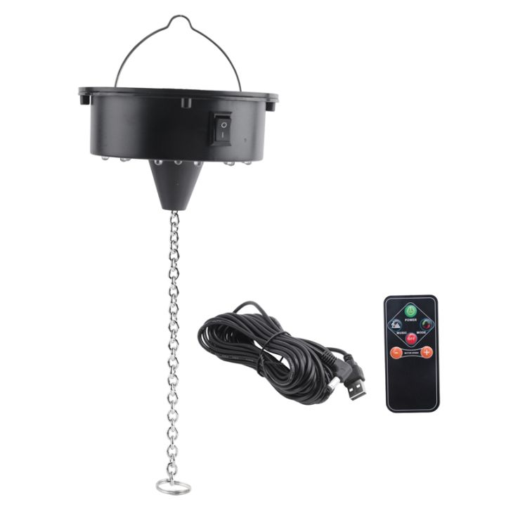 Rotating Disco Ball Motor Lights with Remote,18 LEDs for 12 16 20 ...