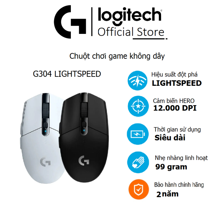 Chuột chơi game không dây Logitech G304 Hero Sensor max 12.000DPI, kết ...