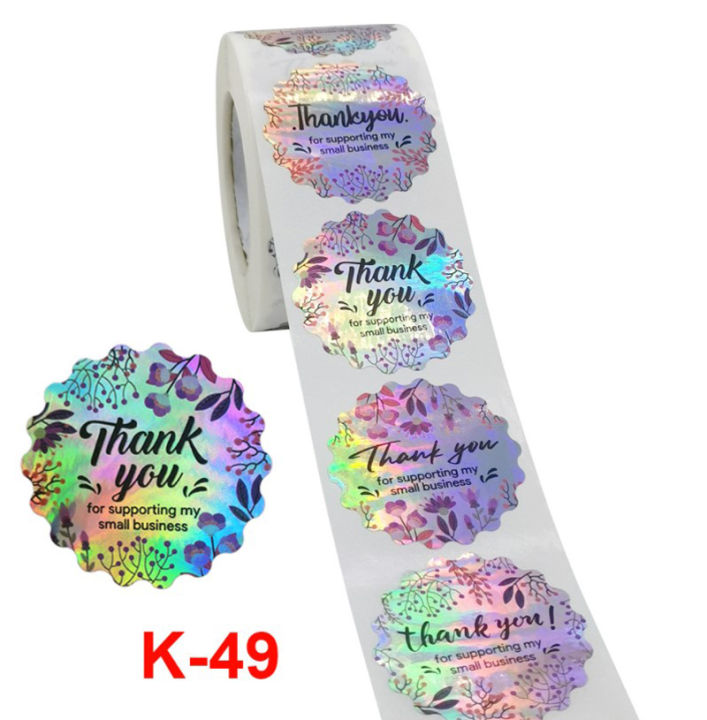 Cuộn 500 tem decal logo thank you kute | Lazada.vn