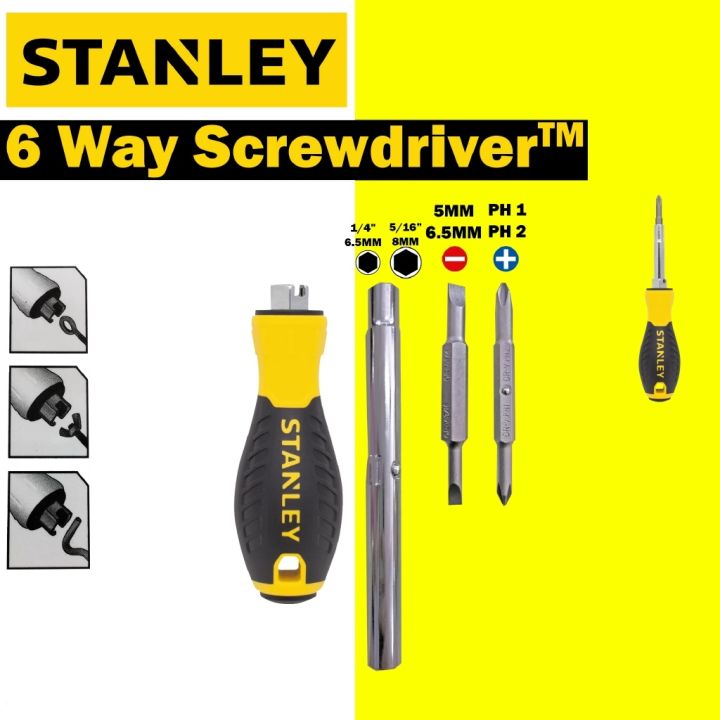 Stanley 6 Ways Screwdriver 68-012 | Lazada