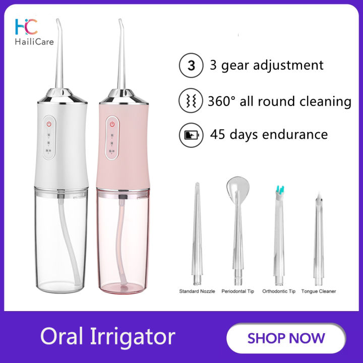 Hailicare dental water flosser oral irrigator water jet toothpick ...