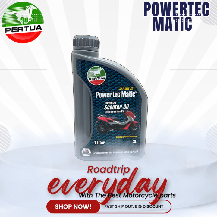 Original Powertec Matic Scooter Oil/Gear Oil SAE 10W-40 Synthetic ...