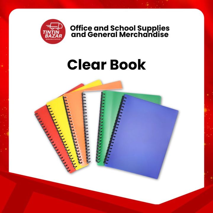 Clear Book SHORT, A4 and LONG size | Lazada PH