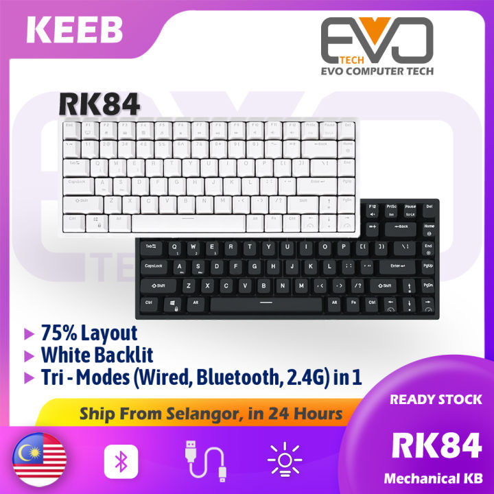 RK84 Mechanical Gaming Keyboard Hotswappable Bluetooth Mechanical ...