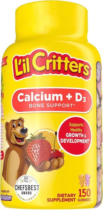 LIl Critters Calcium Gummy Bears With Vitamin D3 150 Count | Lazada PH