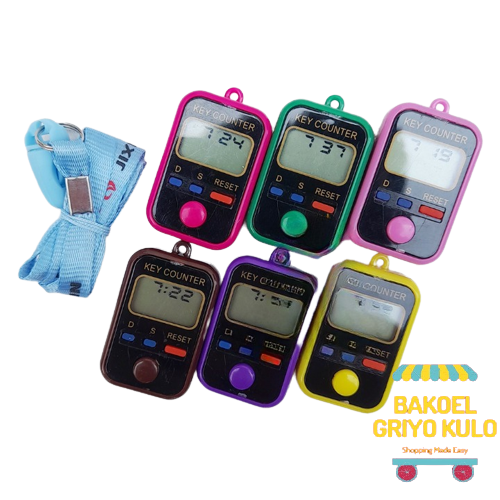 Tasbih digital mini Jam + Tanggal + Tali Tasbeh Digital Mini Elektric ...