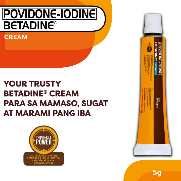 (Povidone-Iodine) BETADINE® Wound Cream 5g | Lazada PH