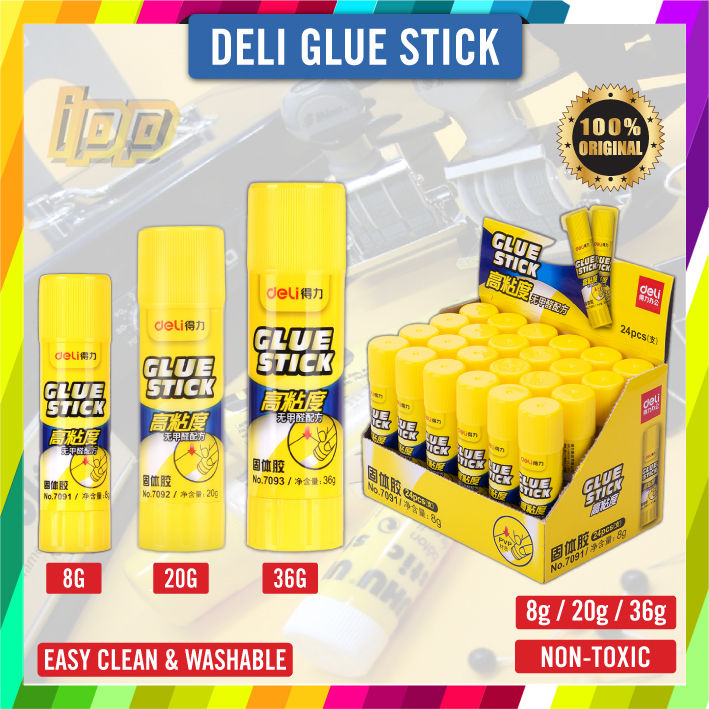 Deli Strong Adhesive Glue Stick 8g / 20g / 36g - Ready Stock | Lazada