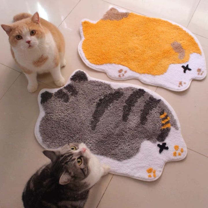 Cute Animal Cartoon Carpet Cat Panda Anti-Slip Door Rug Fluffy Soft Ins ...