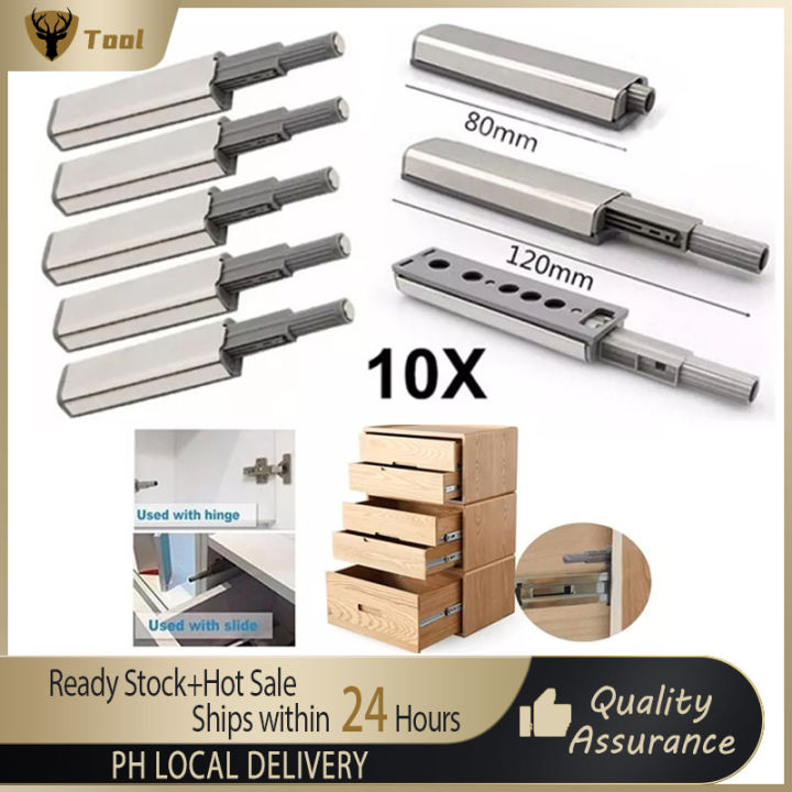 10Pcs Cabinet Latch Door Drawer Push To Open System Damper Buffer Push ...