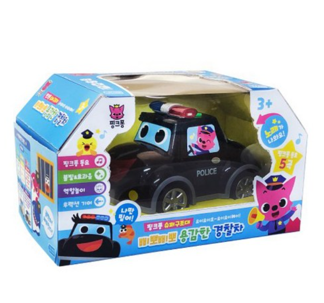 Pinkfong Police Car with Light and Sound Pinkfong Baby Shark Super ...