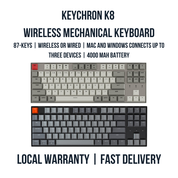 Keychron K8 Tenkeyless Wireless Mechanical Keyboard | Lazada Singapore