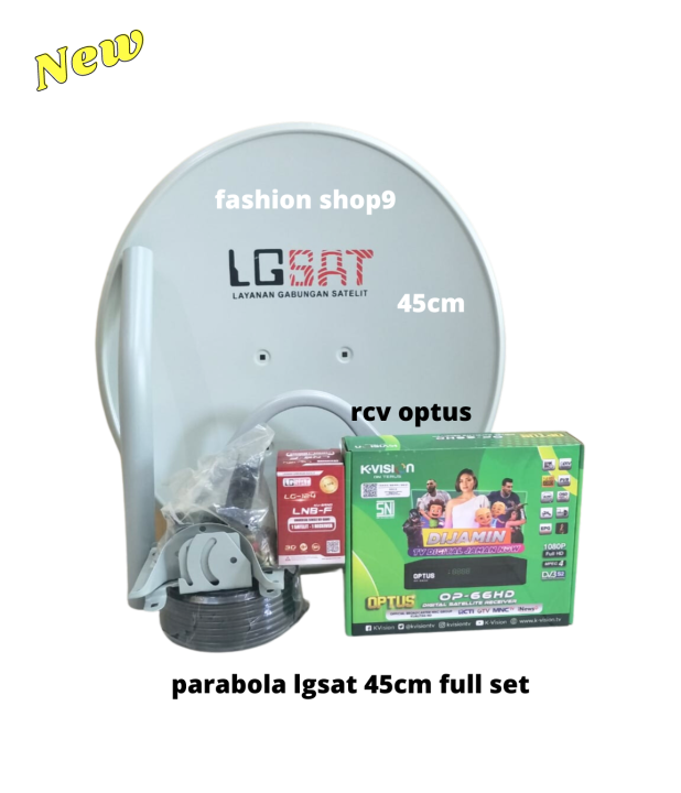 Parabola Mini Full Set Lgsat 45 Cm Paket Receiver Optus Goll-Parabola ...