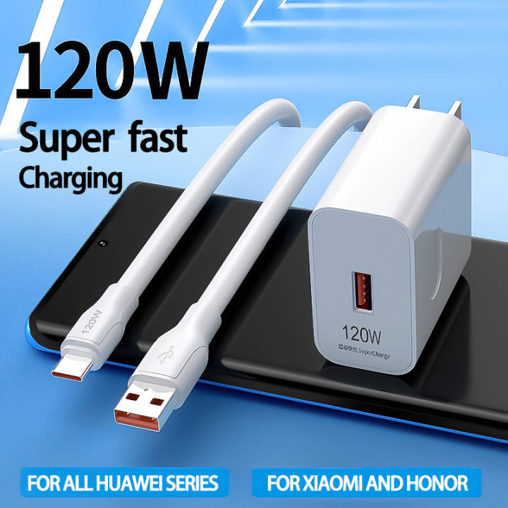 【1 year warranty】Original 120W super fast charger universal travel ...