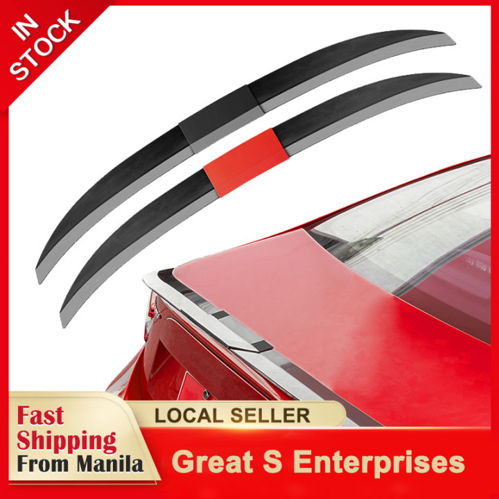 Car Rear Trunk Spoiler Lip Universal Adjustable Roof Tail Extension ...
