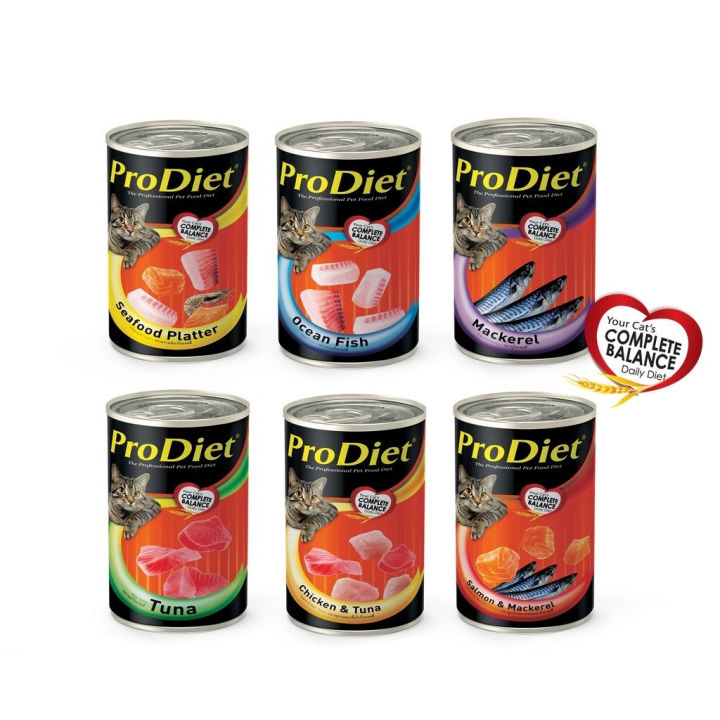 ProDiet Wet Cat Canned Food Adult 400g ( Mackerel/ Ocean Fish/ Seafood ...