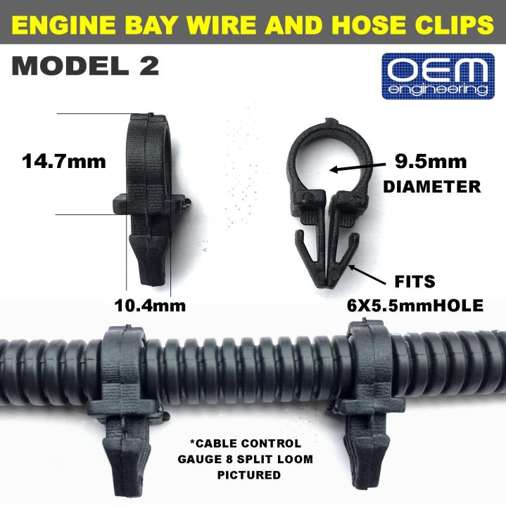 OEM Engineering ENGINE BAY WIRE AND HOSE CLIPS Model 2 | Lazada PH