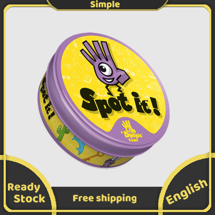 Dobble Card Game Spot it! Board Game English Version Kids Game Family ...