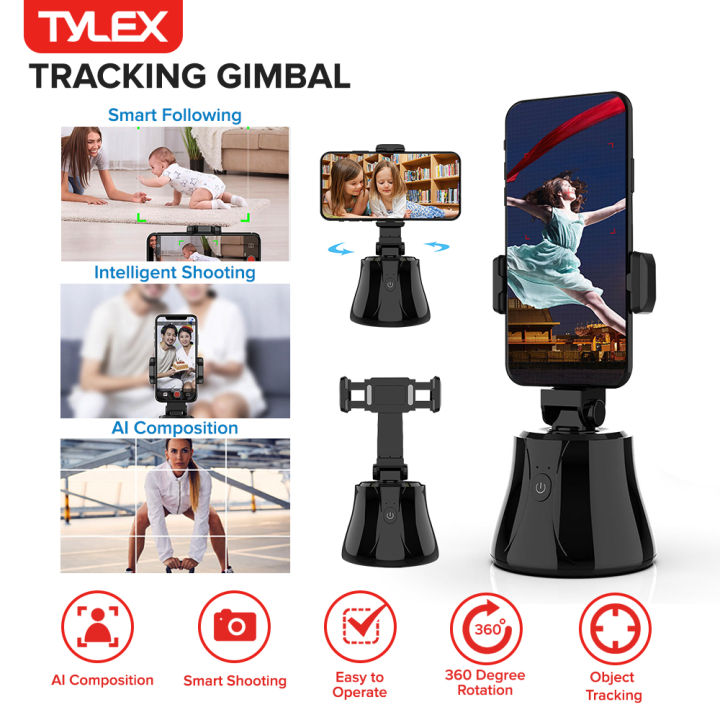 TYLEX Smart Tracking Gimbal 360° Rotation Smart Shooting Object ...