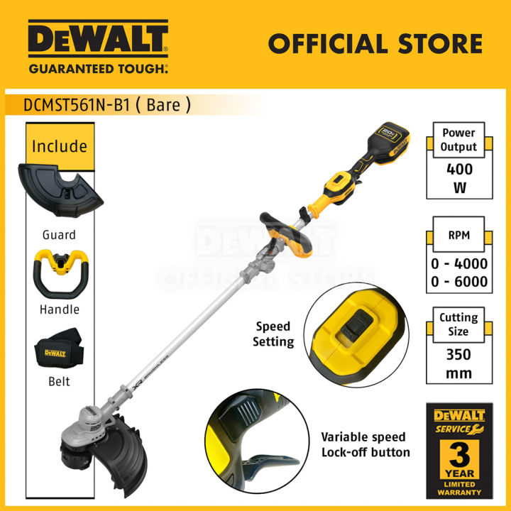 Dewalt DCMST561N-B1 350mm ( 14" ) ( 18/20V Brushless Cordless Trimmer ...
