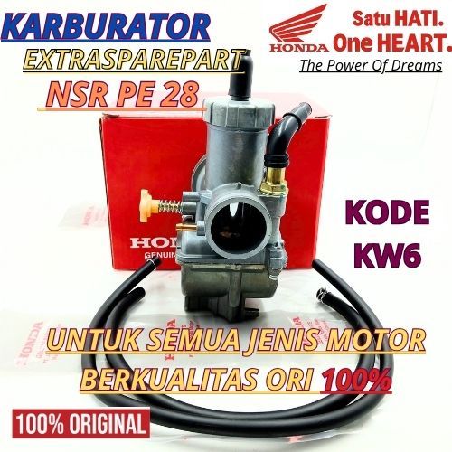 KARBURATOR HONDA KODE KW6 NSR PE 28 ASLI ORIGINAL KEIHIN COCOK SEMUA JENIS MOTOR PRESISI ...