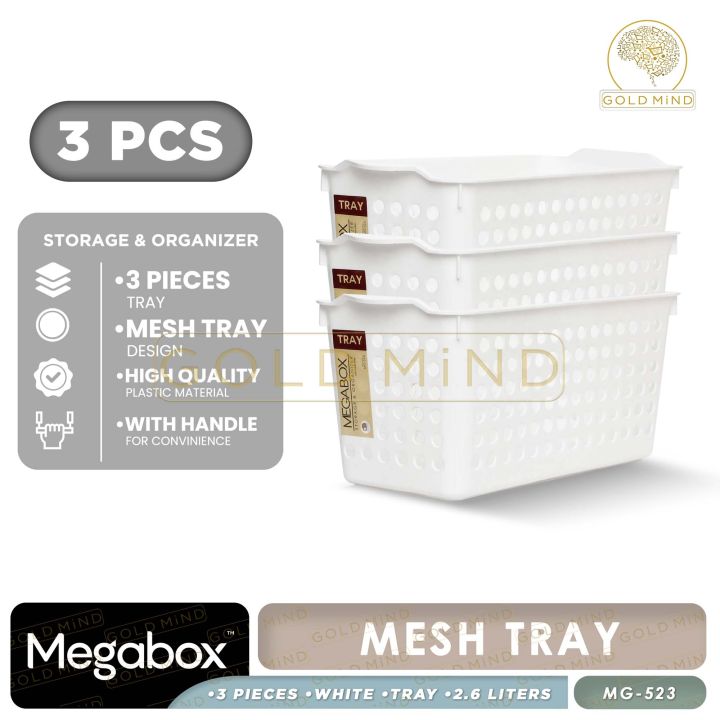 Megabox Mesh tray 2.6 Liters (Pack of 3) MG 523 | Lazada PH