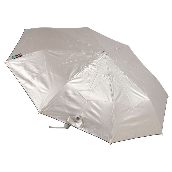Fibrella Cooldown Automatic Umbrella F00429 (Desert Silver / Black UV ...