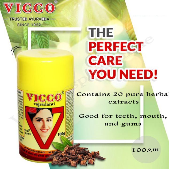 VICCO TOOTH POWDER - 100GM. | Lazada