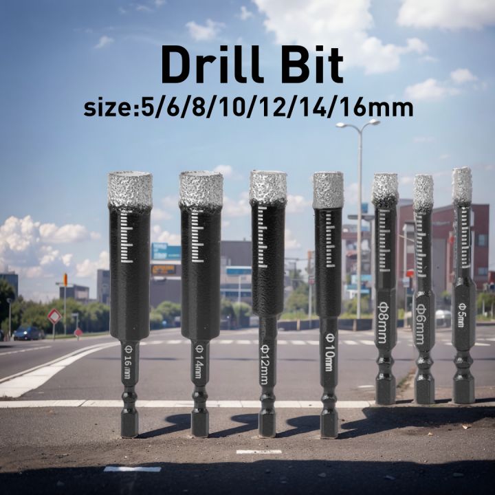 2pcs Drill Bit Hex 5/6/8/10/12/14/16mm penggerudian pelbagai guna untuk ...