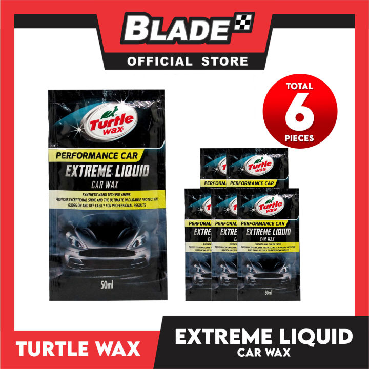 6pcs Turtle Wax Performance Car Extreme Liquid Car Wax A-2027 50ml ...
