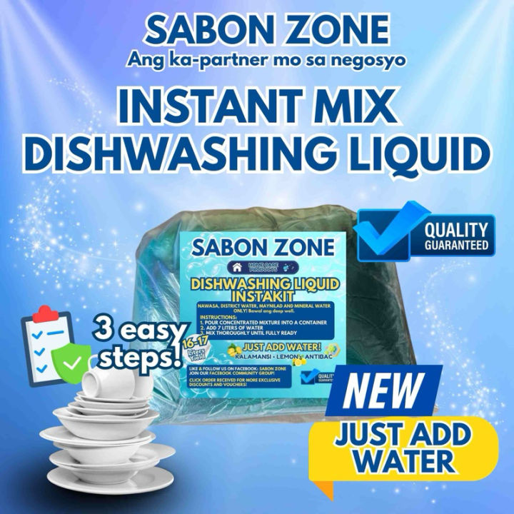 SABON ZONE DIY DISHWASHING LIQUID KIT JUST ADD WATER && | Lazada PH