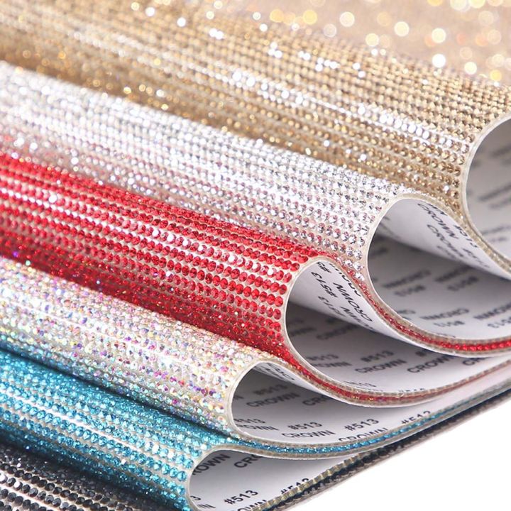 RD5BA7 Multicolor Bling Bling Glitter Self-Adhesive Crystal Rhinestones ...