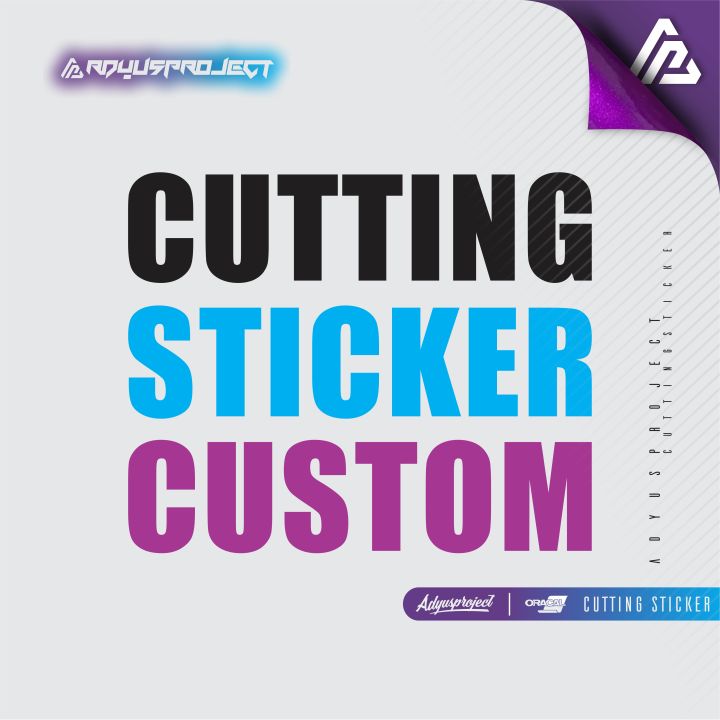 Cutting Sticker Custom Sticker Mobil Motor Helm Kaca Dinding Laptop ...