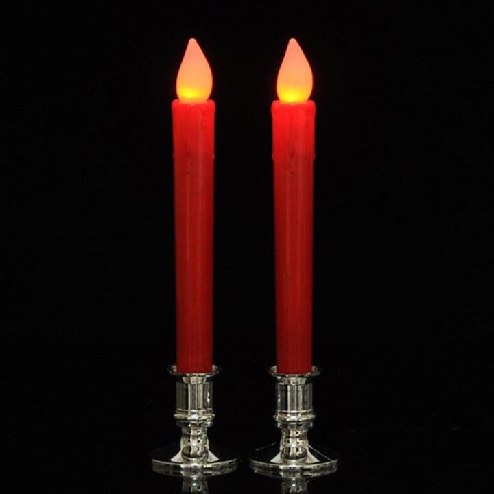 LazaraHome Electric Flickering LED Pillar Candle Mood Tea Light Church ...