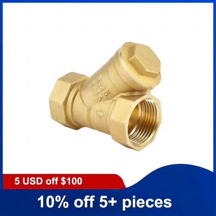 2inch Brass Y Type Strainer Check Valve Female Thread 3 Way Valve ...