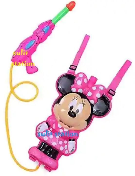 MINNIE rat MOUSE OUTDOOR BEACH WATER BLASTER SPRAY TOY GUN with ...