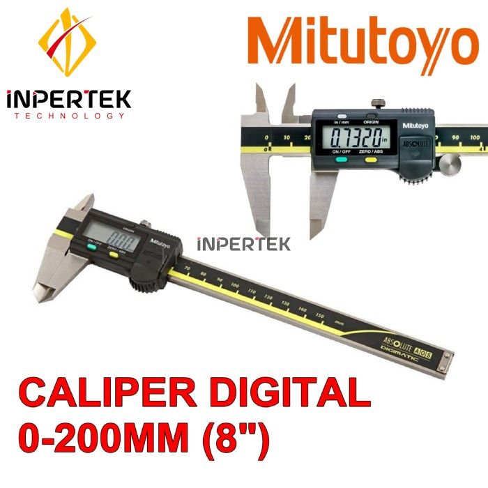 VERNIER DIGITAL CALIPER MITUTOYO 0-200MM | SIGMAT DIGITAL 8" MITUTOYO | Lazada Indonesia