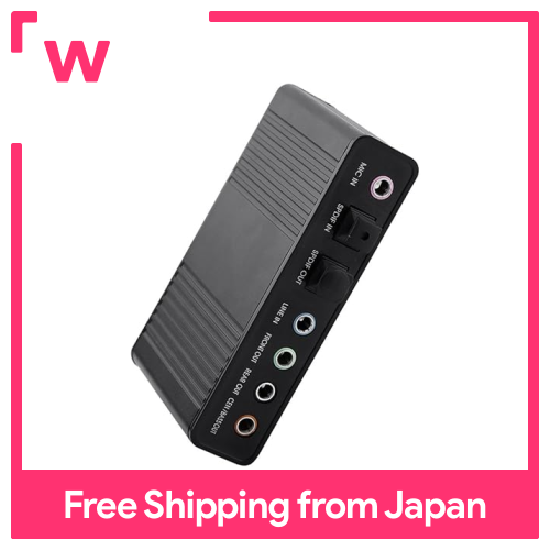 USB 2.0 External Sound Card 6-Channel 5.1 Surround Sound Adapter with S ...